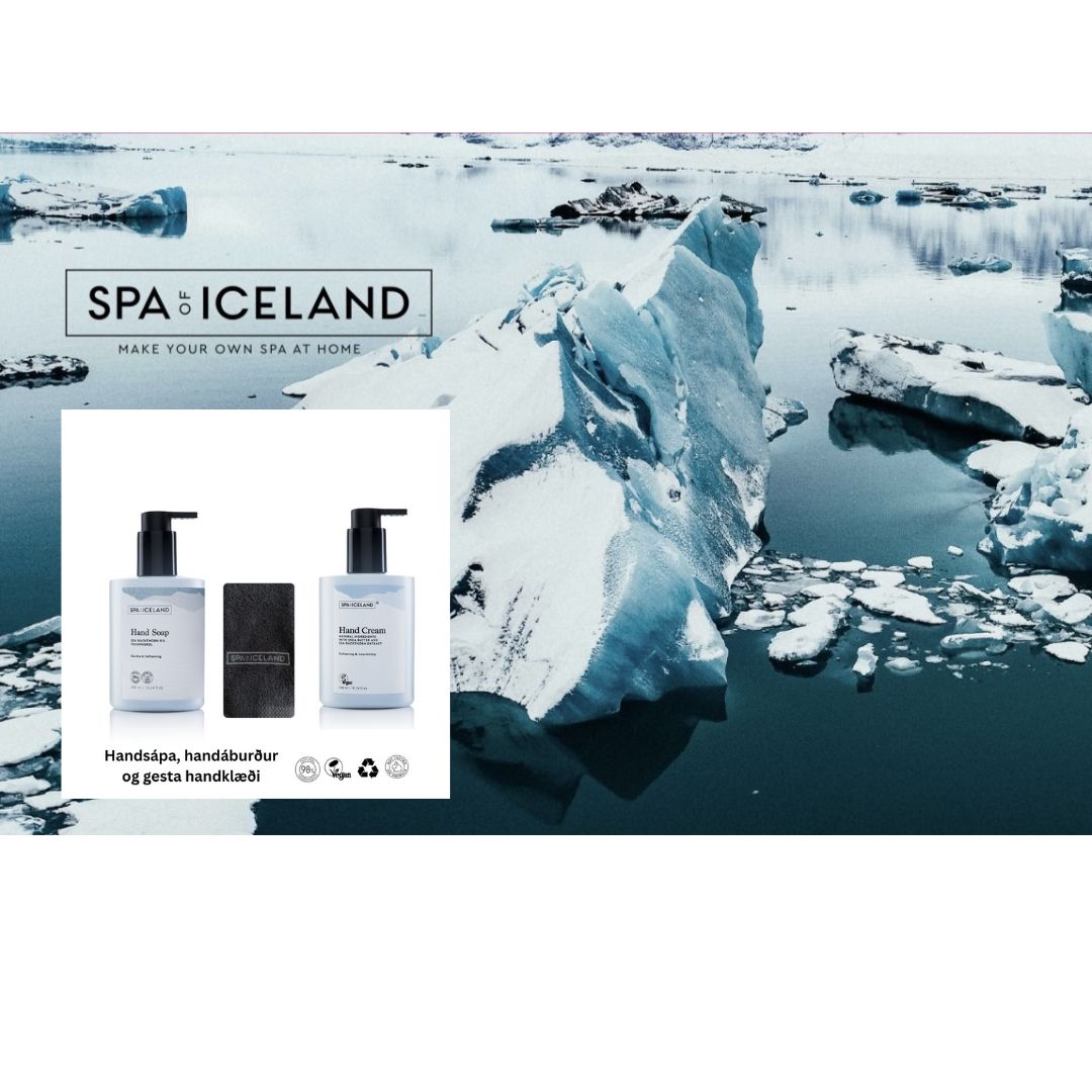 Gift box - Hand soap, hand lotion and guest towels - Spa of Iceland